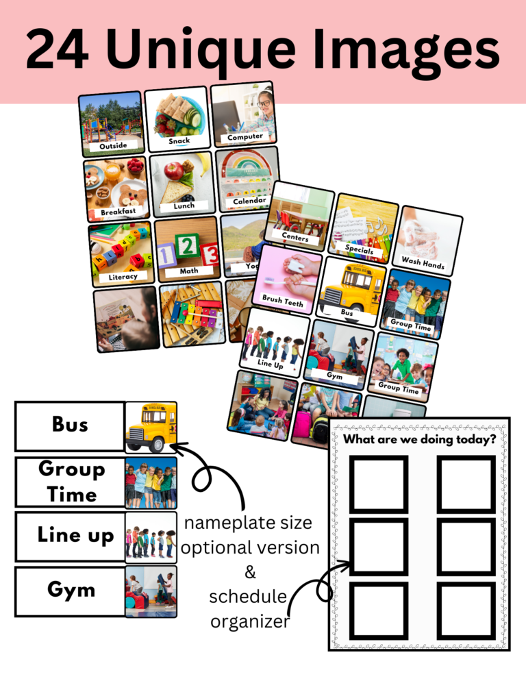 Visual Schedule Cards | Real Photos | Editable - Teach Create and ...
